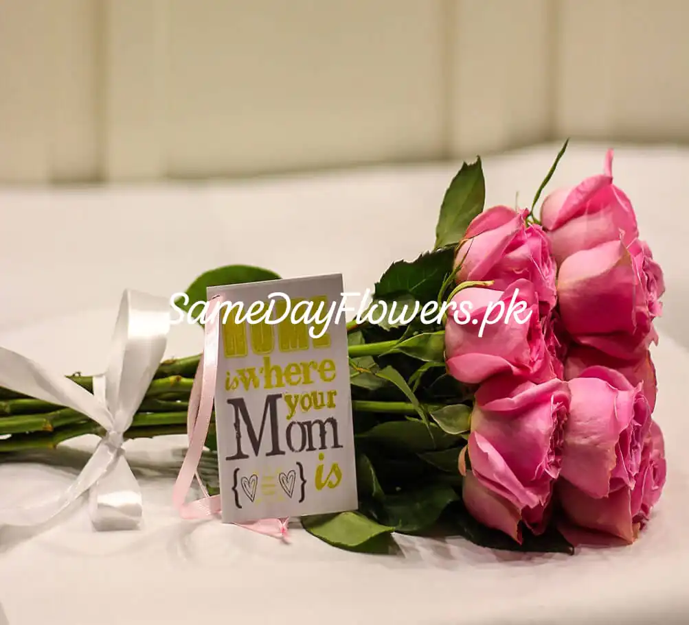 Mom's Pink Roses - Send Mother's Day Flowers to Lahore - Same Day Flowers