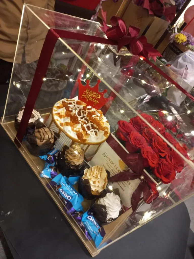 Buy Online Love Acrylic Gift Box - Same Day Flowers